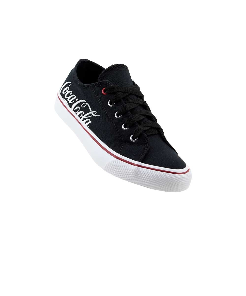 Tênis Feminino Coca Cola Shoes Cc2452 Preto/branco