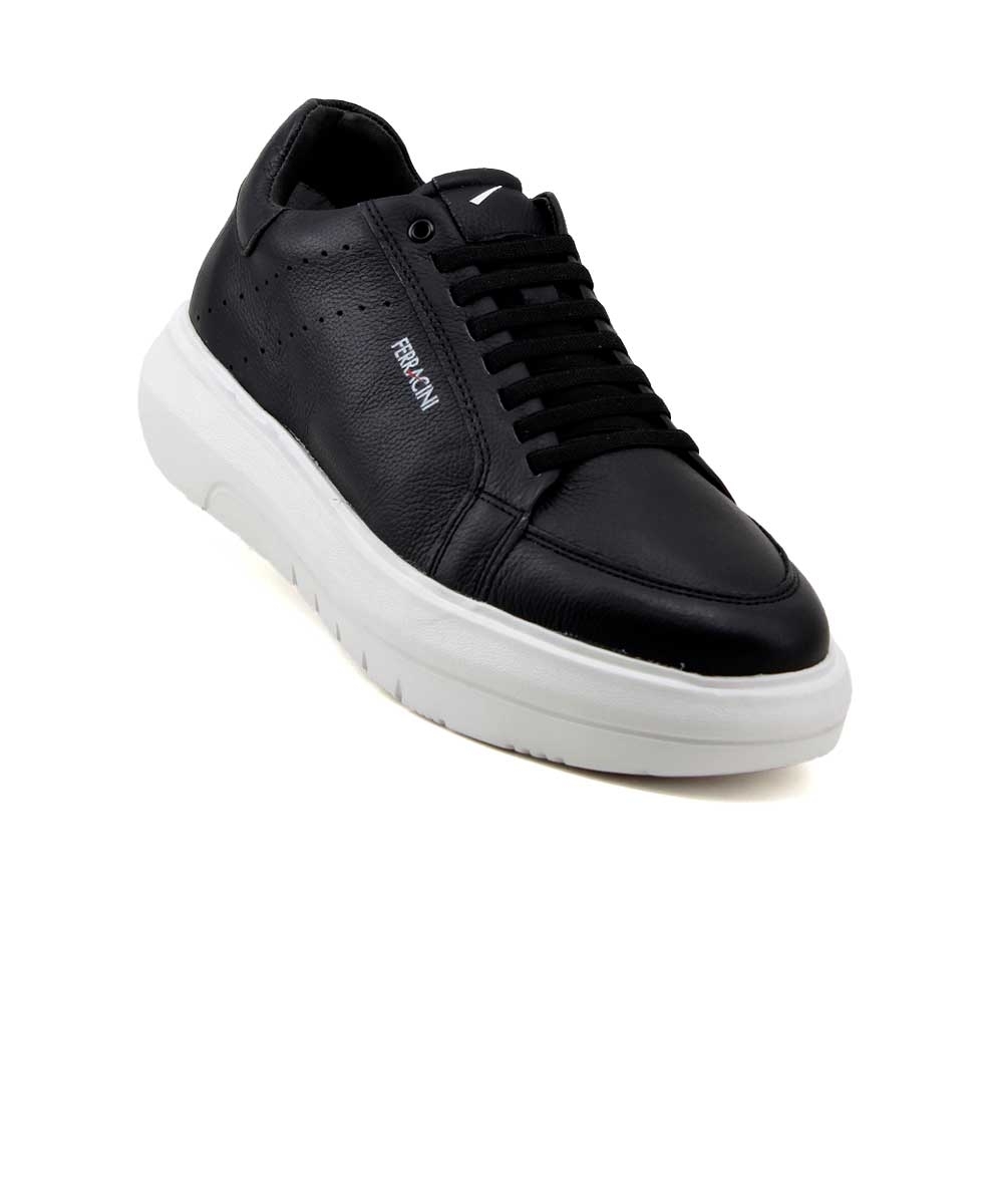 Tênis Masculino Ferracini Energy 8286-695 Couro Preto
